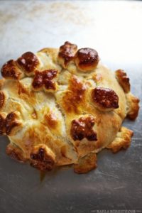 Crescent Wrapped Baked Brie recipe for the holidays